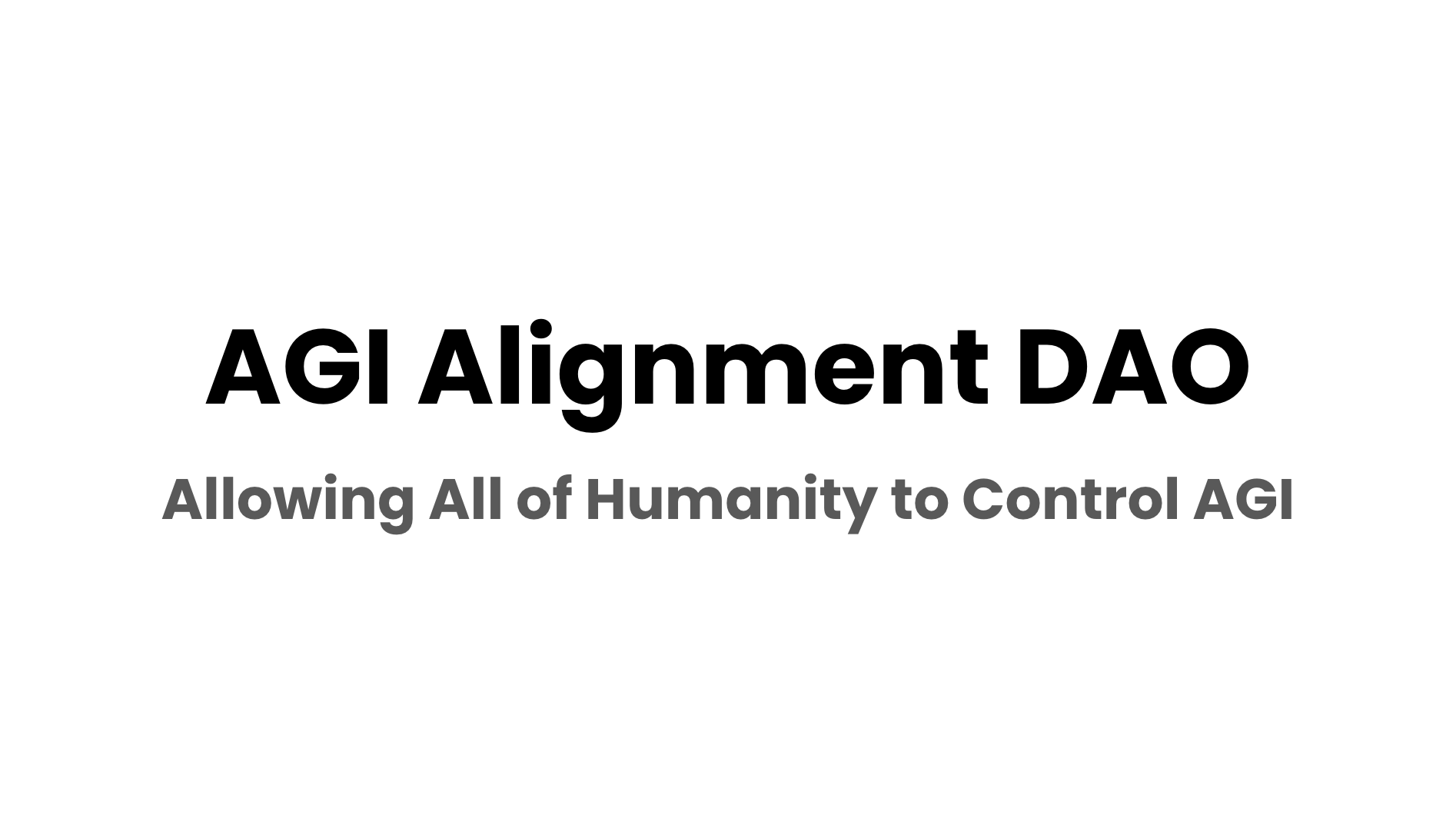 AGI Alignment DAO | ETHGlobal